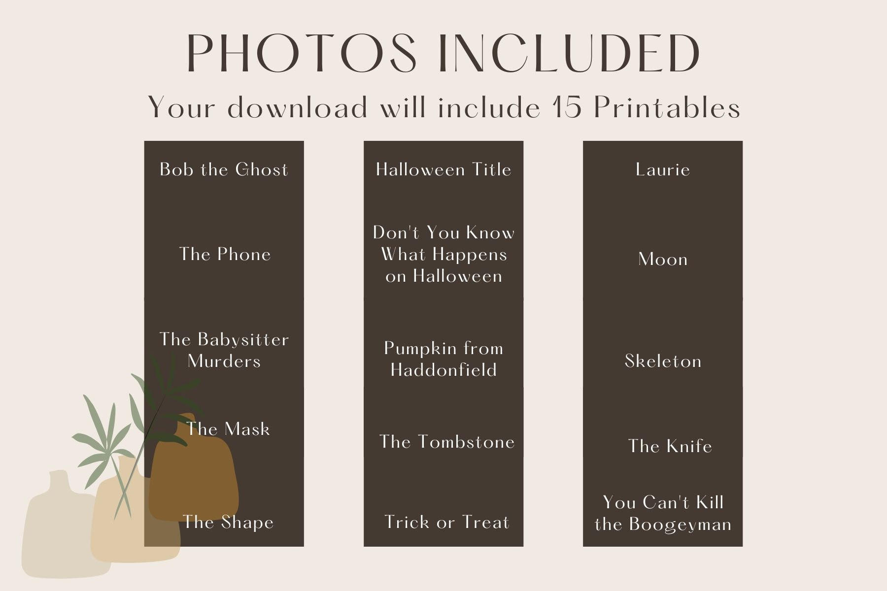 Halloween Art Decor | Set of 15 PRINTABLES | Halloween Movie Fan Art ...