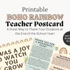 Meet the Teacher Letter | Editable | Rainbow | Boho | First Day of ...