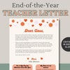 End of Year Teacher Letter Editable Rainbow Boho Printable Teacher Note ...
