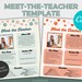 Meet the Teacher Letter | Editable | Rainbow | Boho | First Day of ...