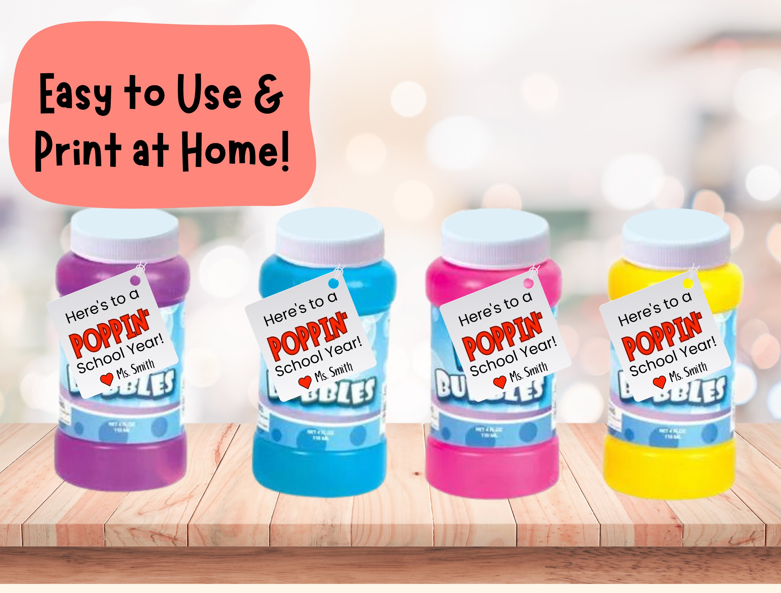 Back to School Gift Idea | Teacher Gift Tag | Student Gift | Candy Bag ...