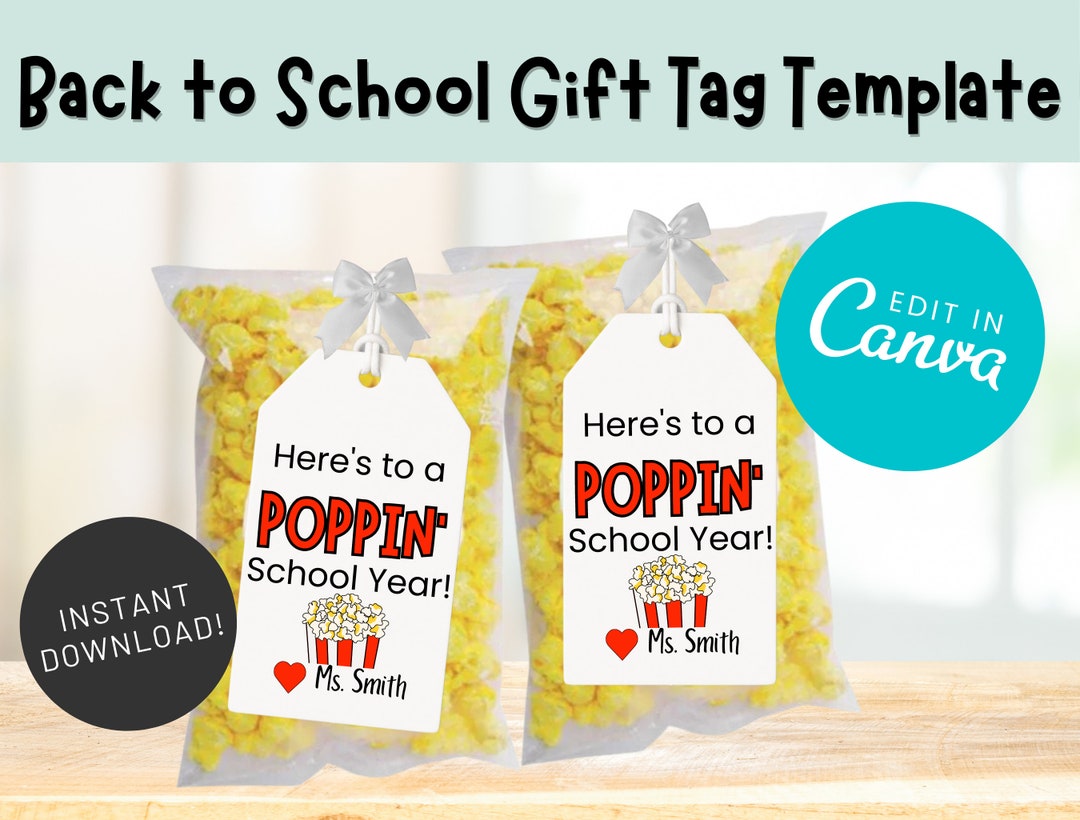 Back to School Gift Idea Teacher Gift Tag Student Gift - Etsy