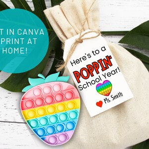 Back to School Gift Idea | Teacher Gift Tag | Student Gift | Candy Bag ...