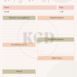Substitute Teacher Note | Boho | Printable | Substitute Report | Sub ...