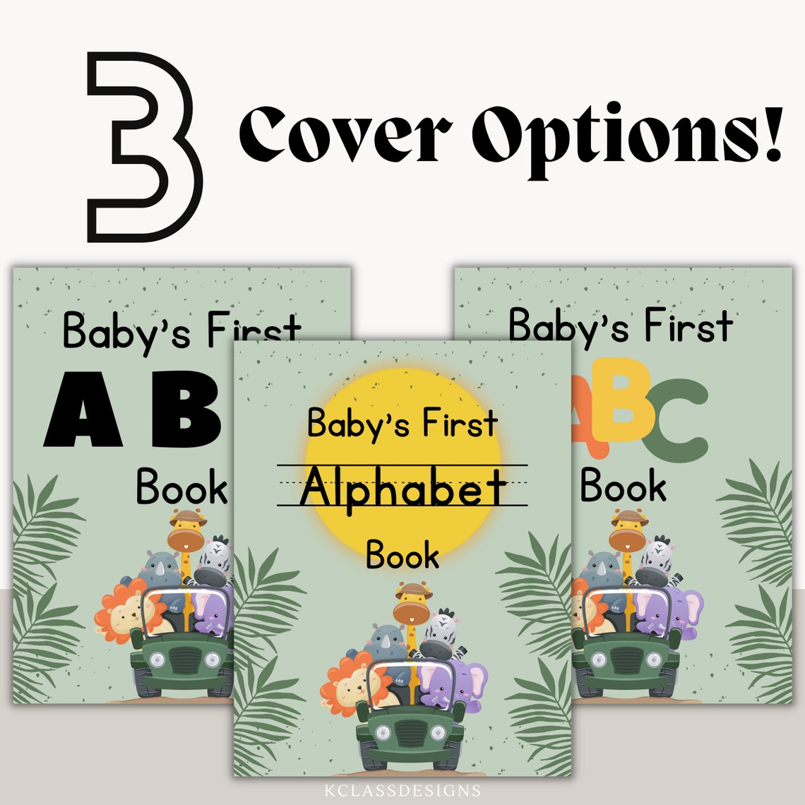 Safari Themed Alphabet Coloring Book for Baby Shower Abcs - Etsy