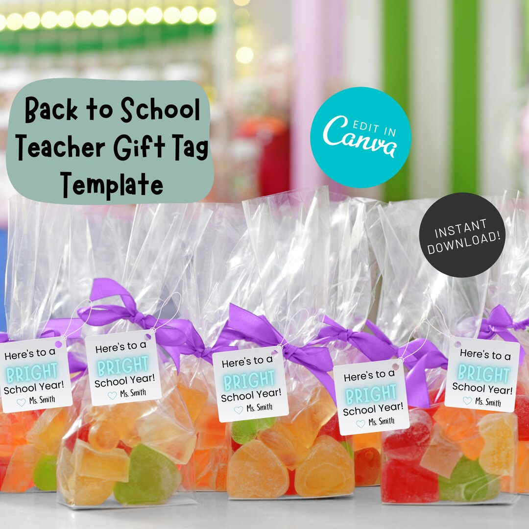 Back to School Gift Tags for Teachers | Teacher Gift Tag | Student Gift ...