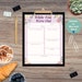 Substitute Teacher Note Cute Classic Classroom Printable Substitute ...