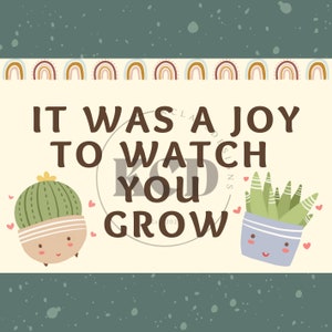 End of Year Teacher Postcard | Editable | Rainbow | Boho | Plant ...