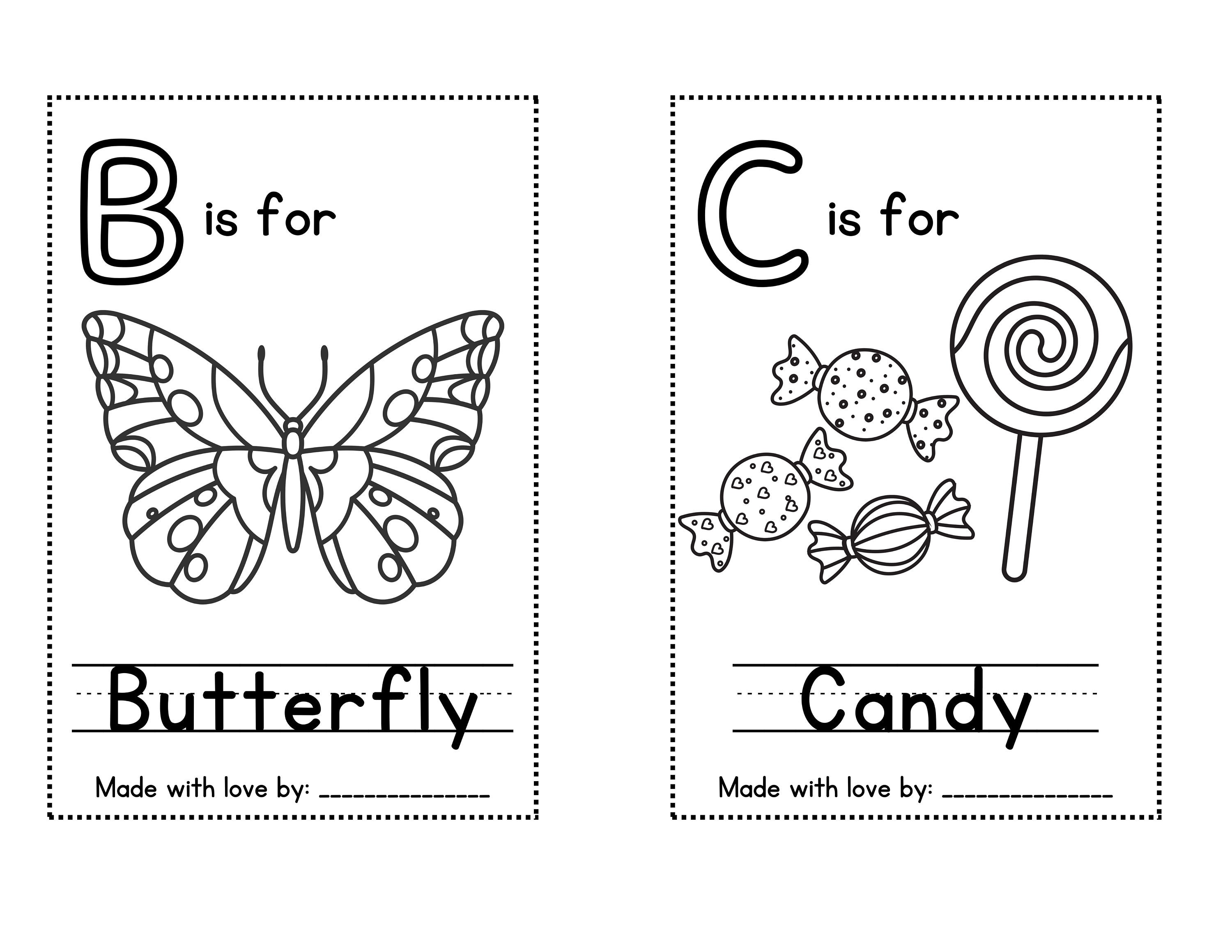 Safari Themed Alphabet Coloring Book for Baby Shower Abcs - Etsy