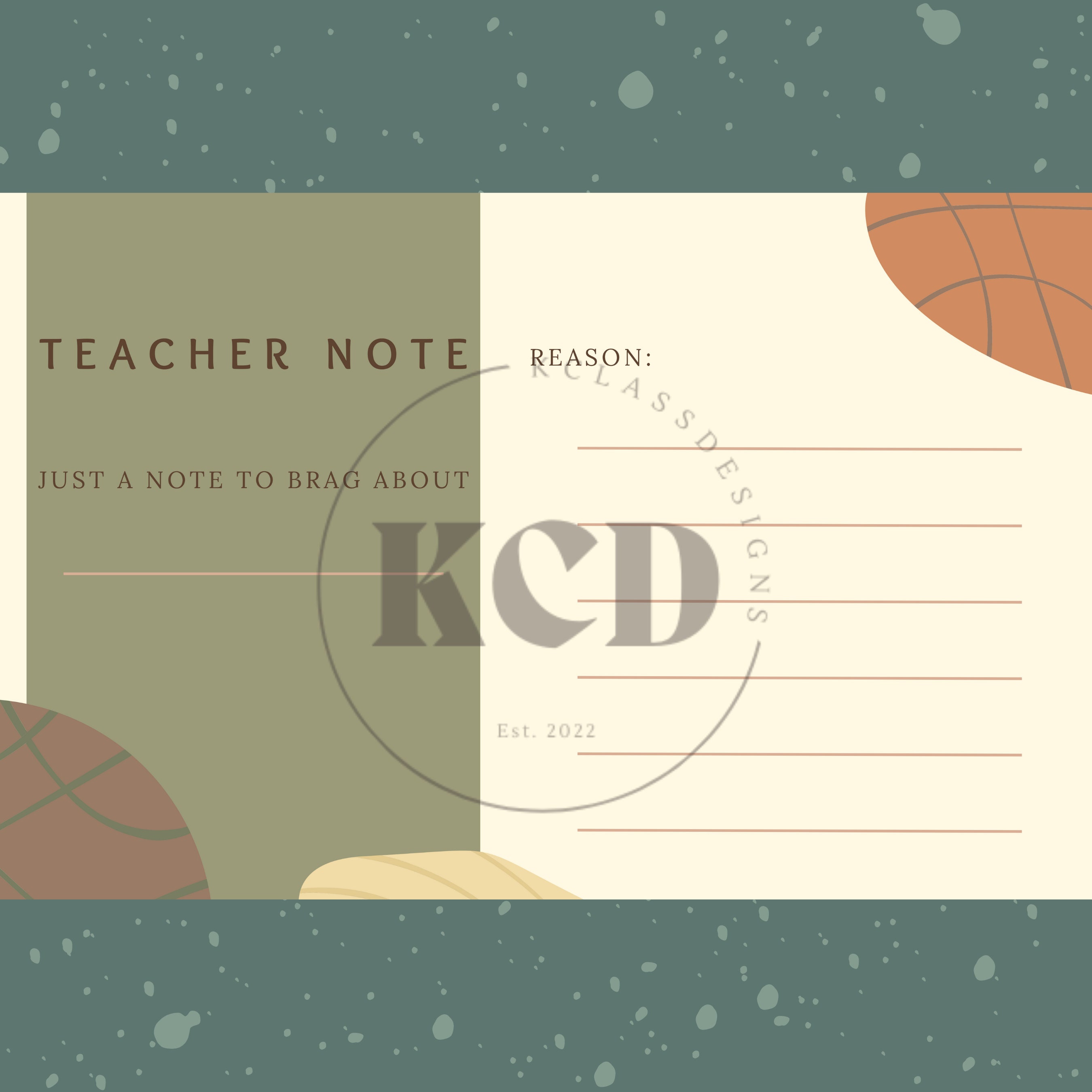 Mid Century/ Modern Teacher Mail, Postcard, Printable, Boho Teacher ...