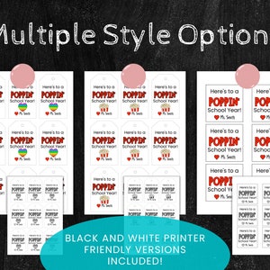 Back to School Gift Idea | Teacher Gift Tag | Student Gift | Candy Bag ...