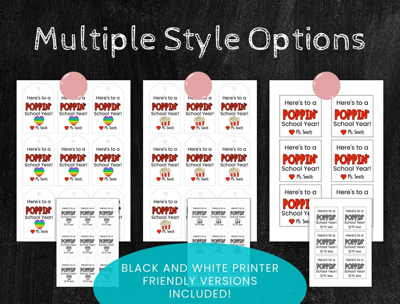 Back to School Gift Idea | Teacher Gift Tag | Student Gift | Candy Bag ...