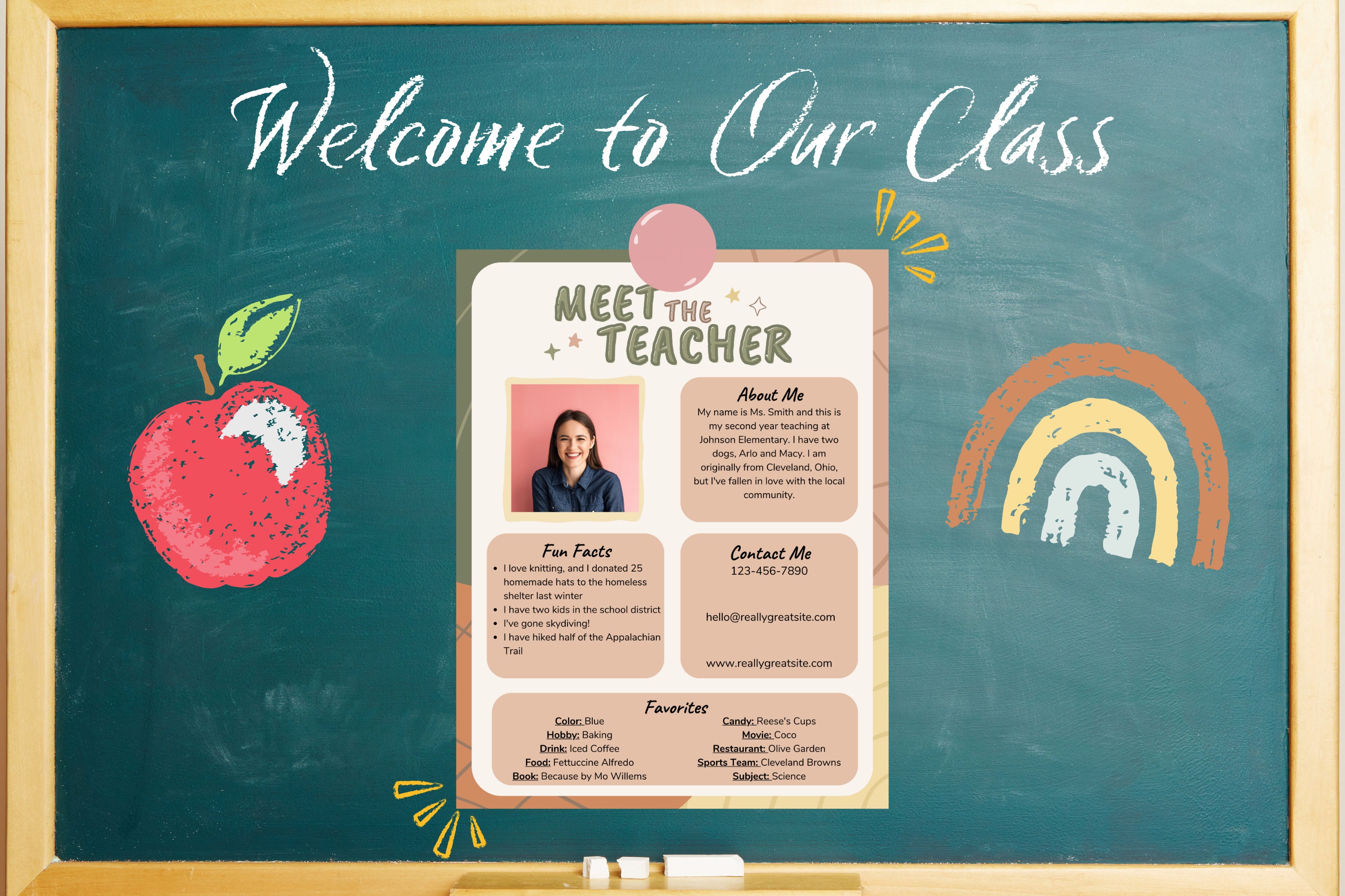 Editable Meet the Teacher Letter | Template | Midcentury Modern | Boho ...