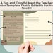 Editable Meet the Teacher Postcard | Neutrals | Boho | First Day of ...