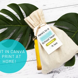 Back to School Gift Tag | Teacher Gift Tag | Student Gift | Candy Bag ...