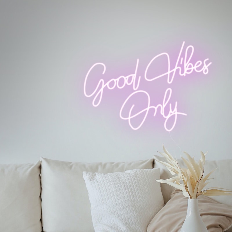 Good Vibes Neon Sign - Etsy