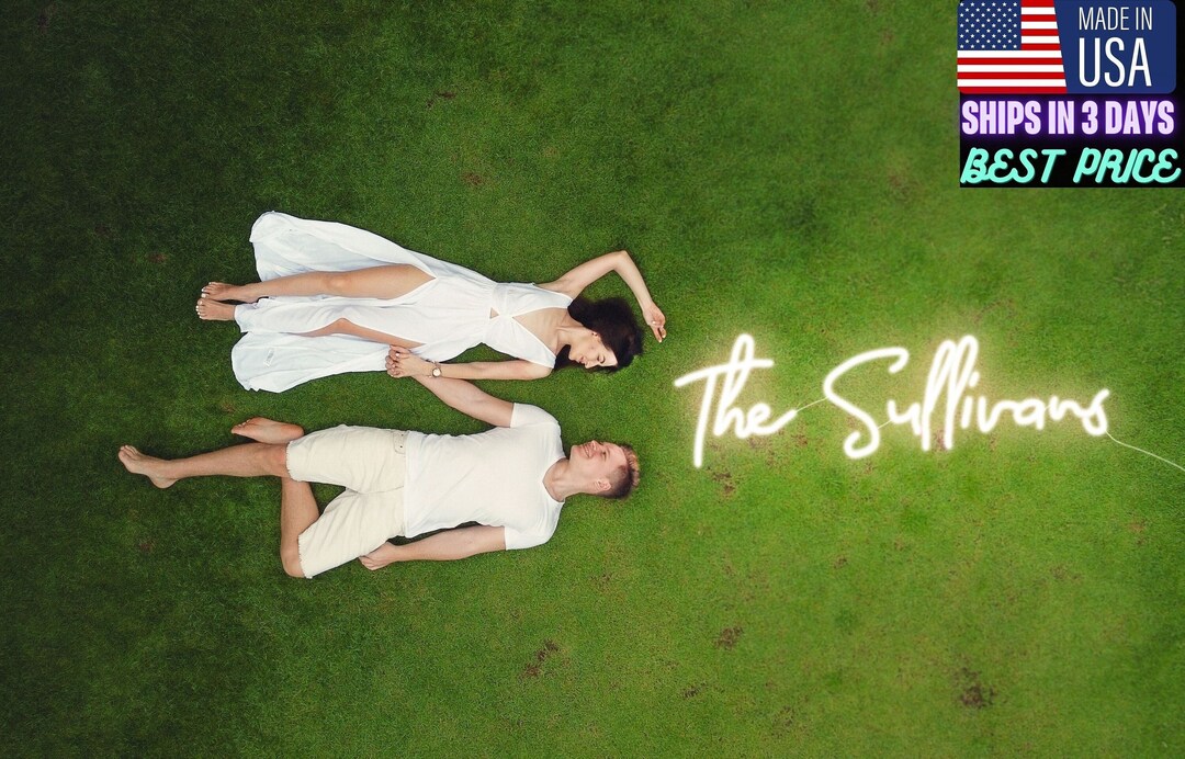 Personalized Neon Sign - Perfect for Weddings & Birthdays! Last Name ...