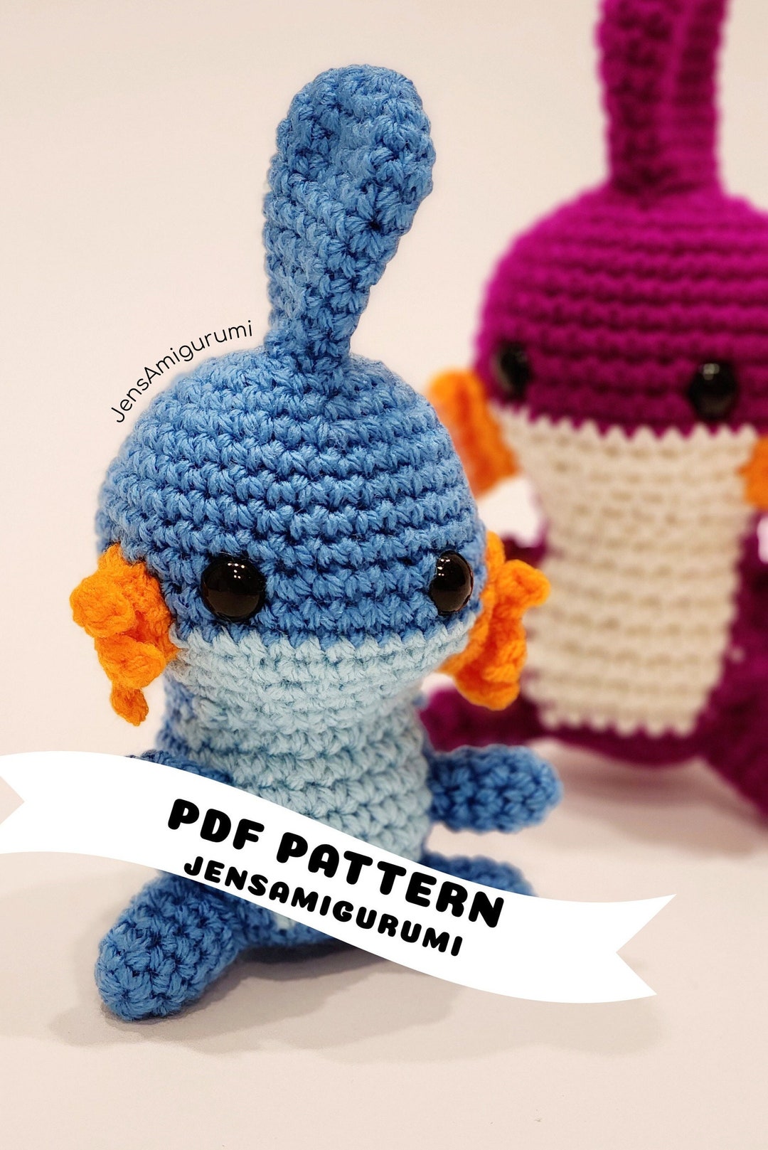 Mudkip Crochet Amigurumi Pattern PATTERN ONLY English Instant PDF ...
