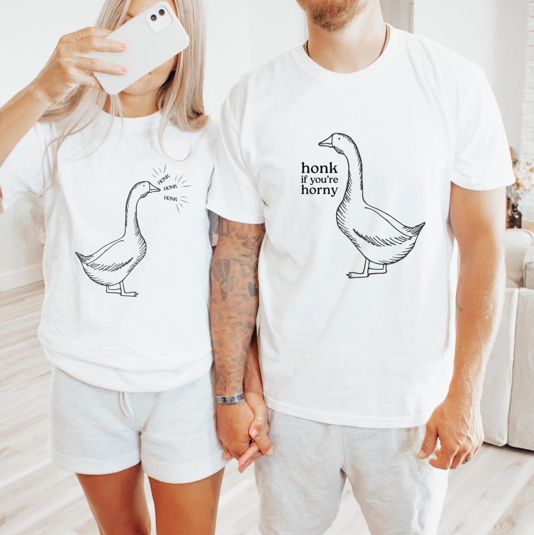 Funny Couples Matching Shirts, Silly Goose Tshirt, Adult Humor Shirt ...