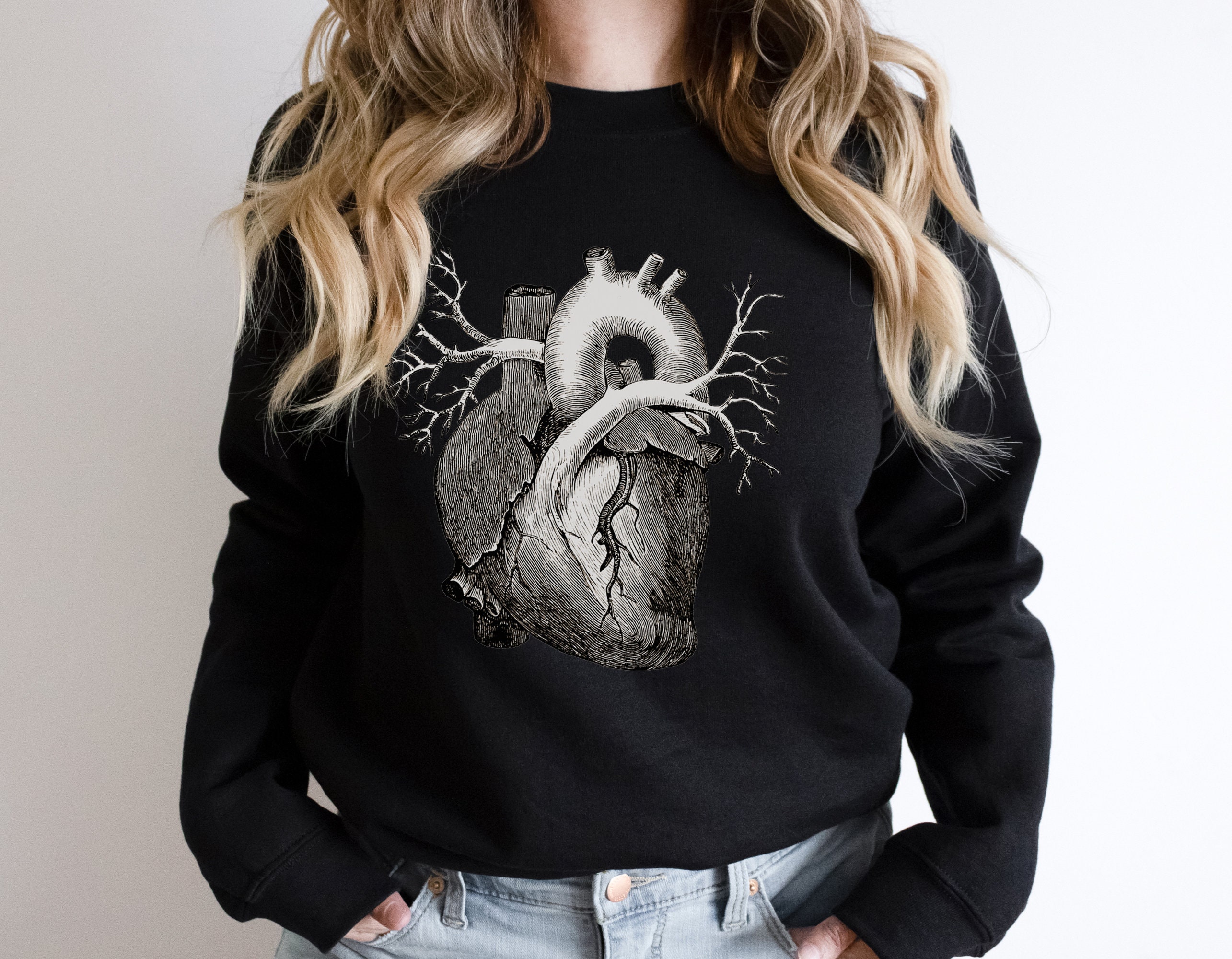 Heart Anatomy Sweatshirt, Anatomical Heart Shirt, CVICU CICU RN Gift ...