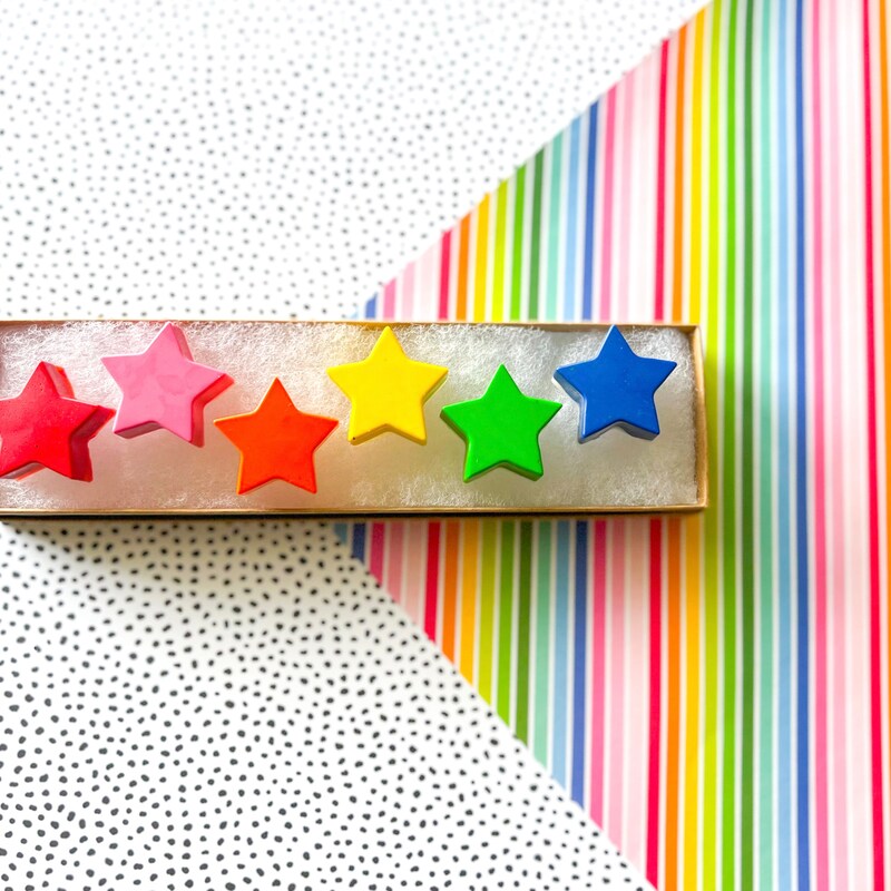 Crayon Stars - Etsy