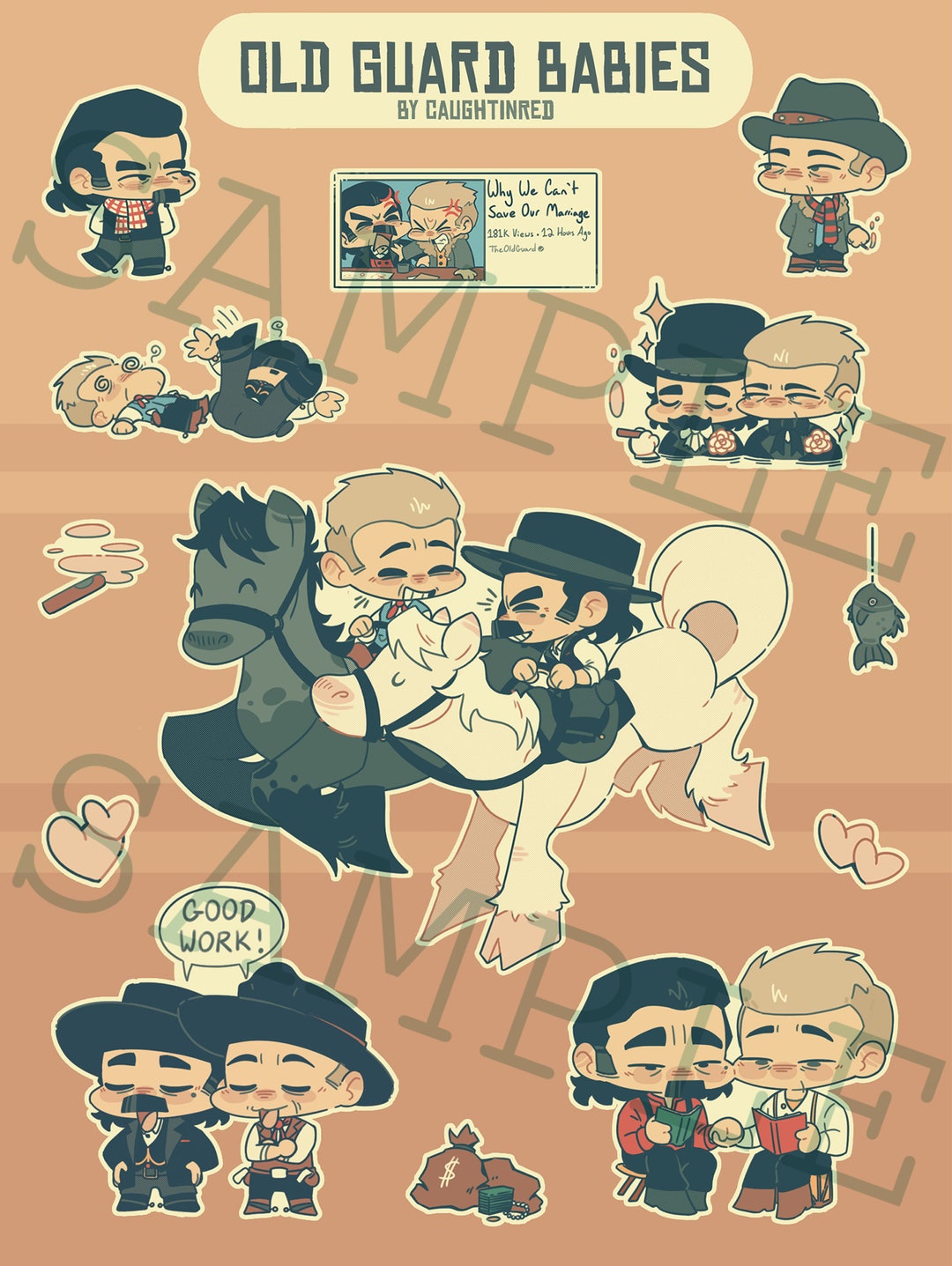Old Guard Babies Sticker Sheet 6 X 8" - Etsy
