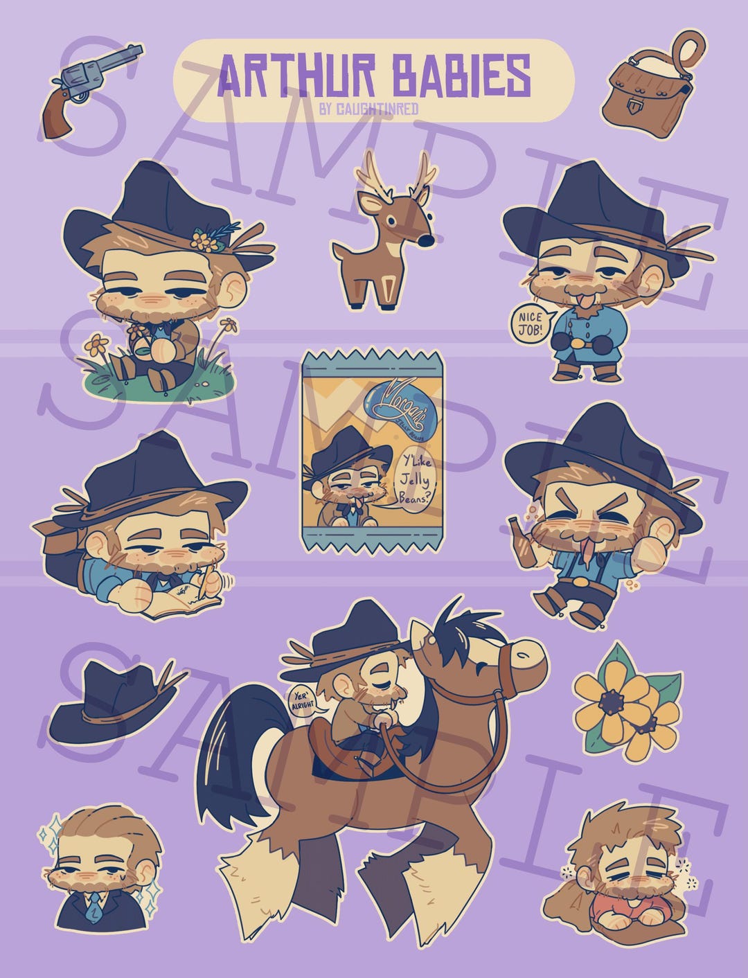 Arthur Babies Sticker Sheet 6' X 8' - Etsy UK