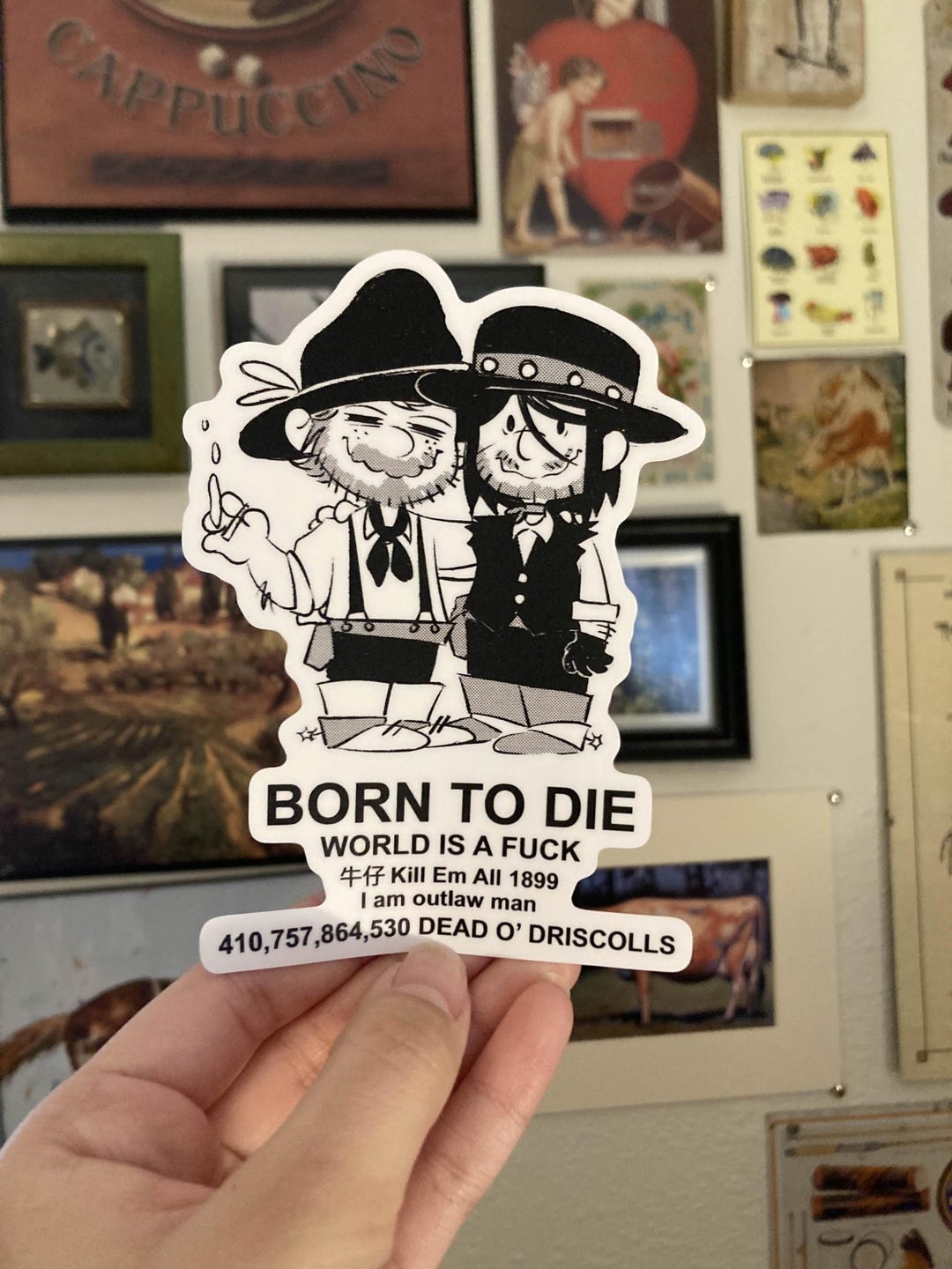 BORN TO DIE - RDR2 John and Arthur Sticker - Etsy Australia