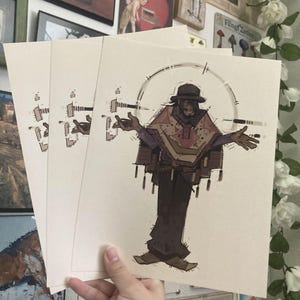 Poncho Javier 8x10" Print - Etsy