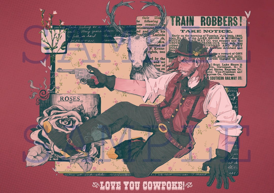 Lovecore 1899 RDR2 6' X 8' Matte Print - Etsy