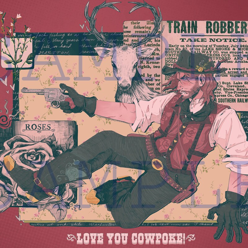 Red Dead Redemption Figure - Etsy