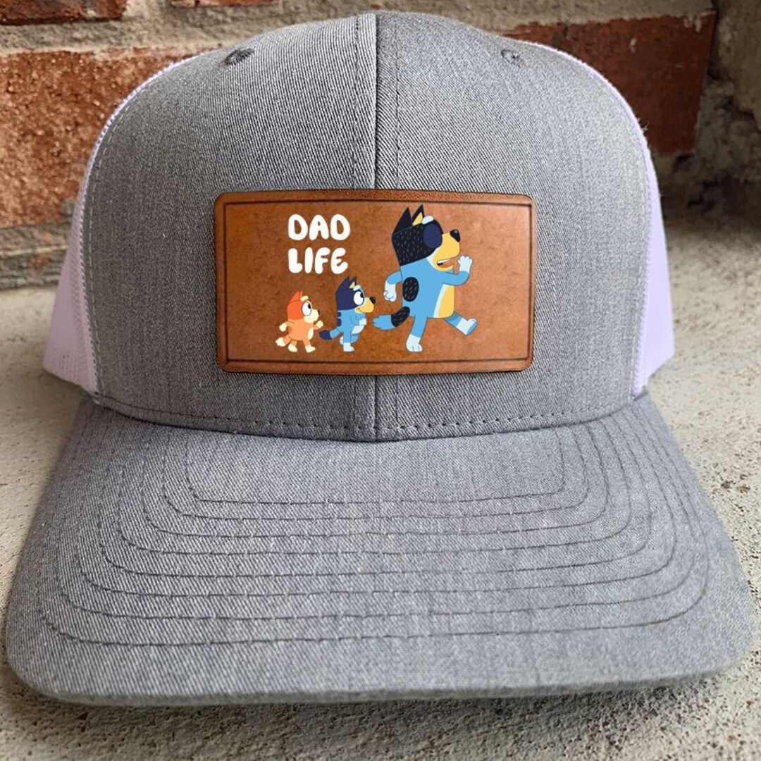 Custom Dadlife Hats, Bluey Dad Cap, Bluey Family Hats, Father Day Cap ...