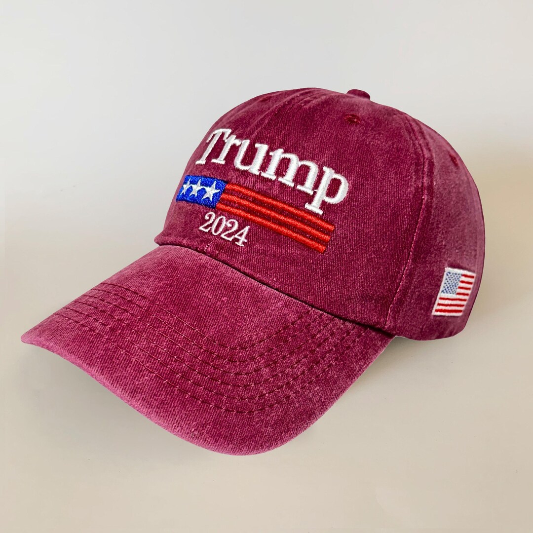 Trump 2024 Embroidered Cap, Embroidered Trump Cap, MAGA Trump Cap ...