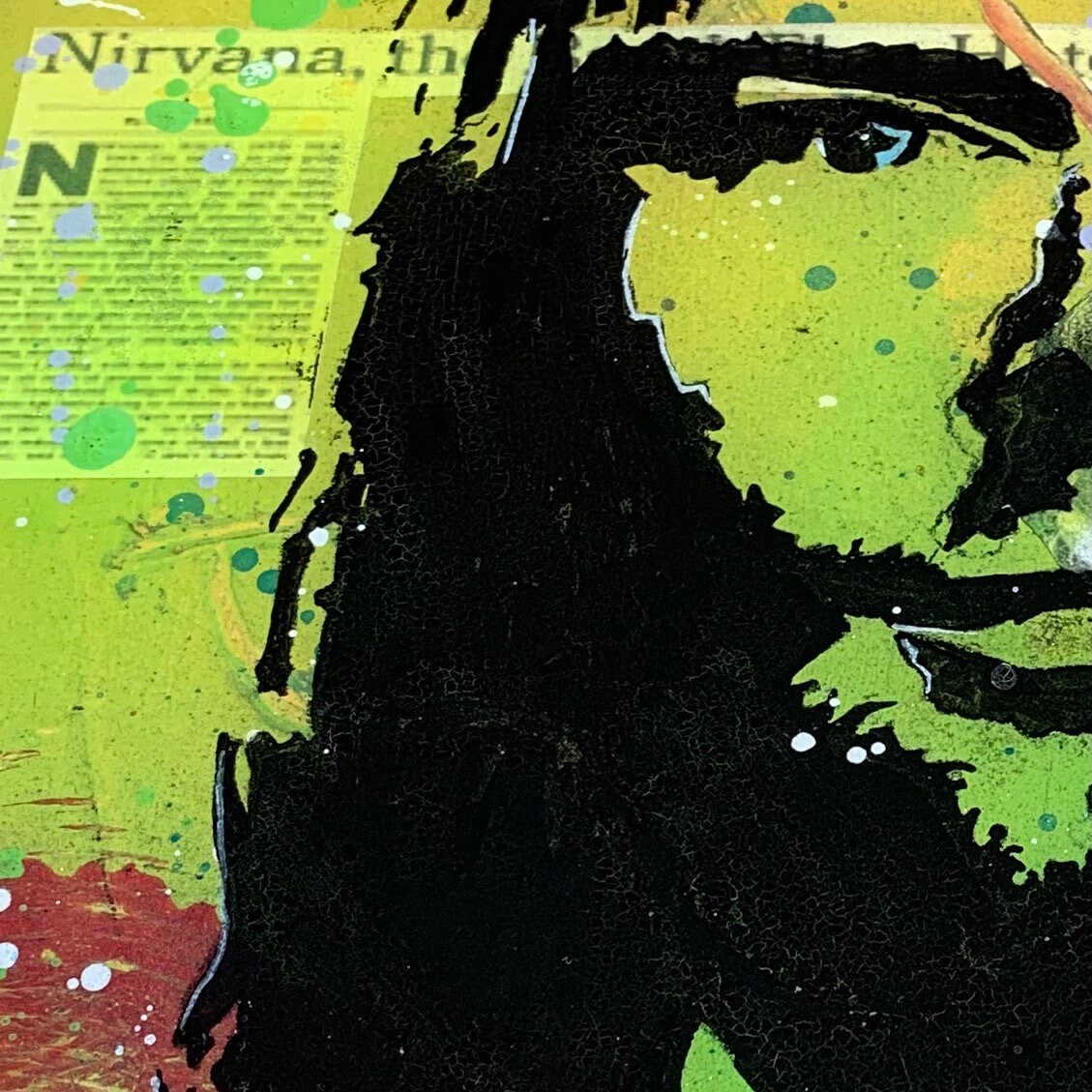 Kurt Cobain Nirvana Mixed Media Spray Paint Acrylic - Etsy