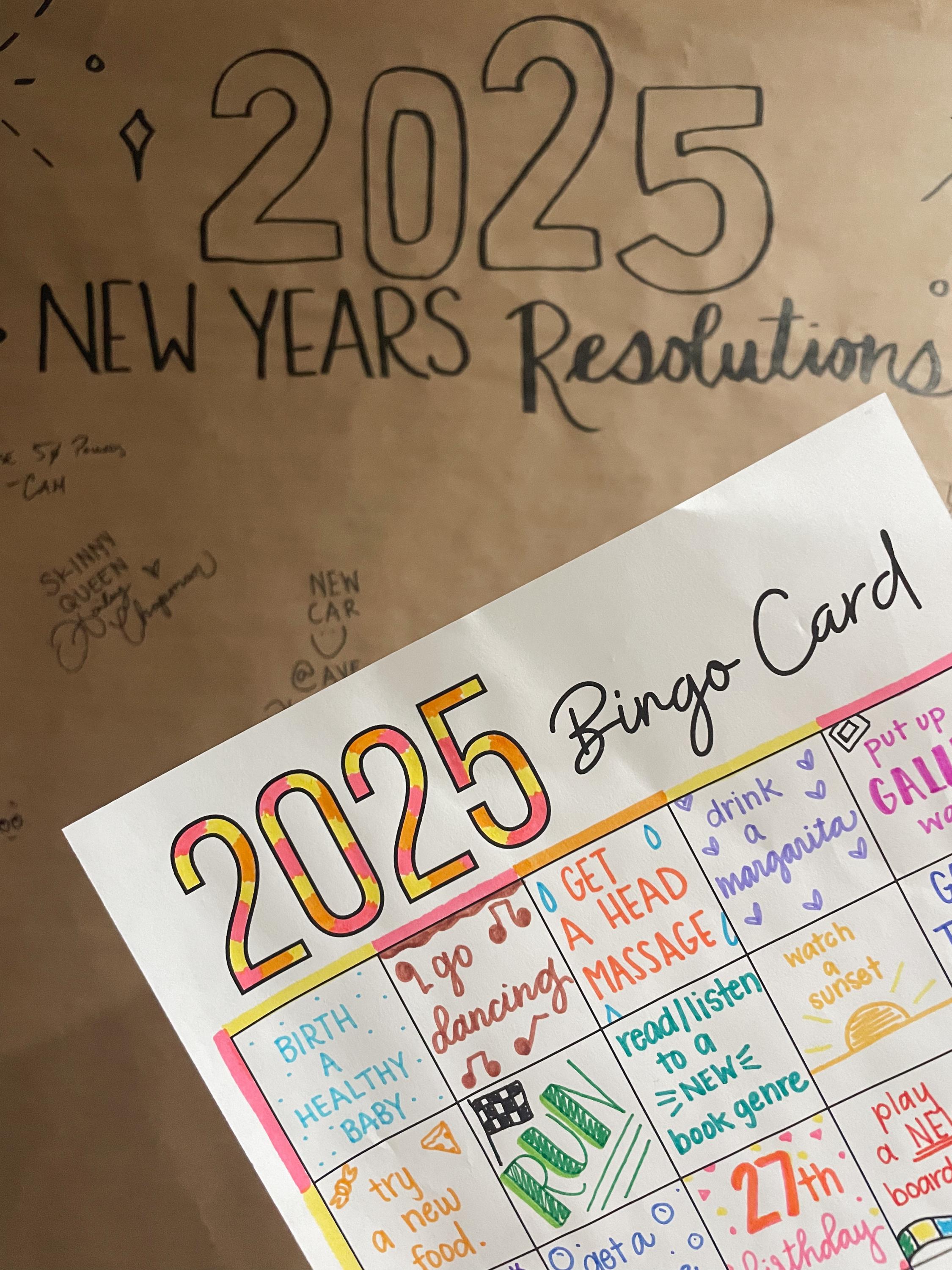 2025 Bingo Card - Etsy