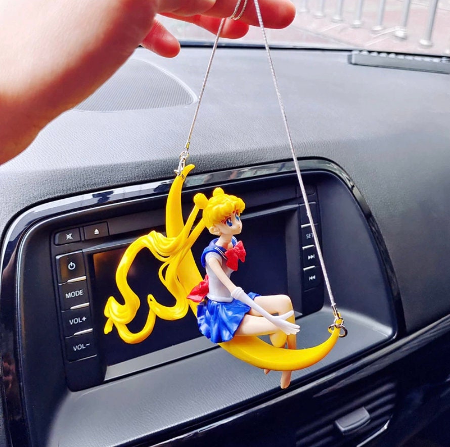 Swinging Anime Girl Car Ornament Anime Girl Figure Etsy