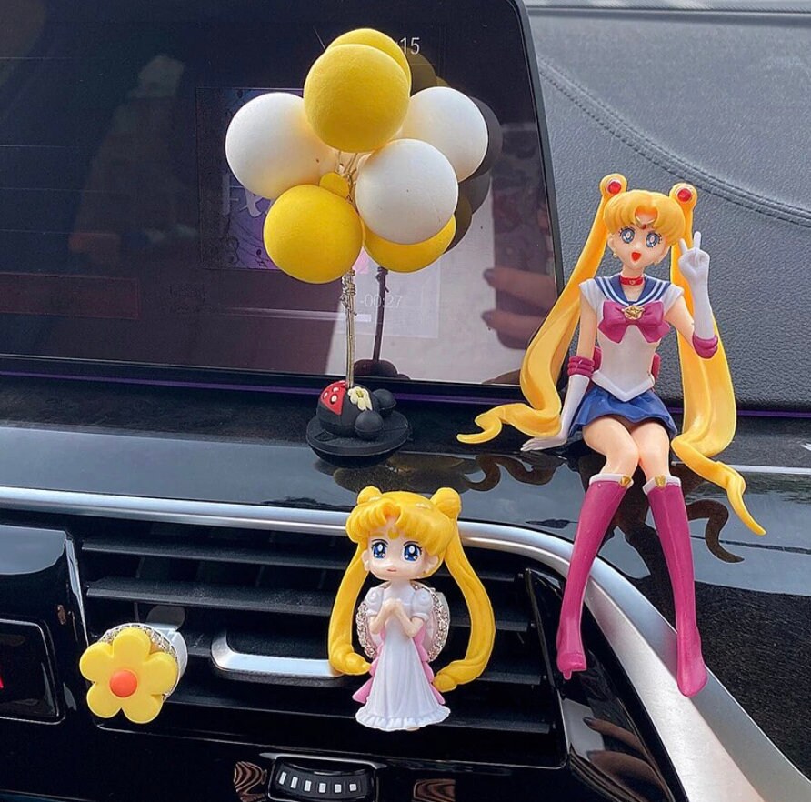 Anime Girl Car Accessory Kit Anime Girl Figure Ornament for - Etsy ...