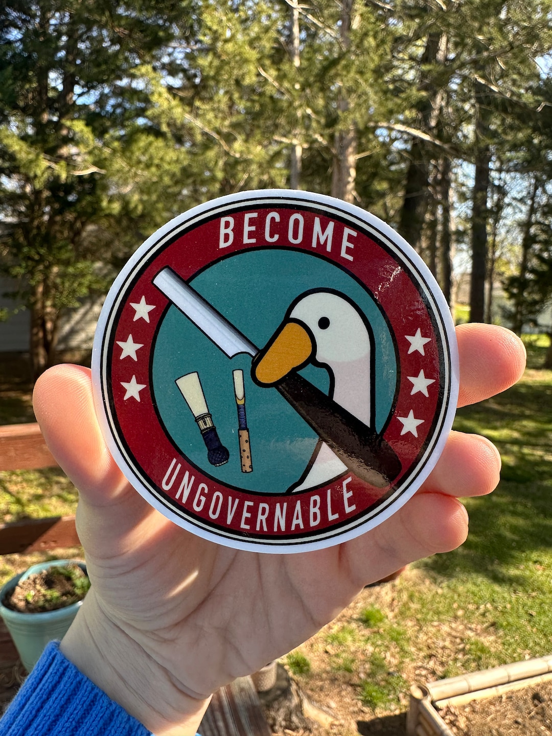 Become Ungovernable Double Reed Sticker - Etsy