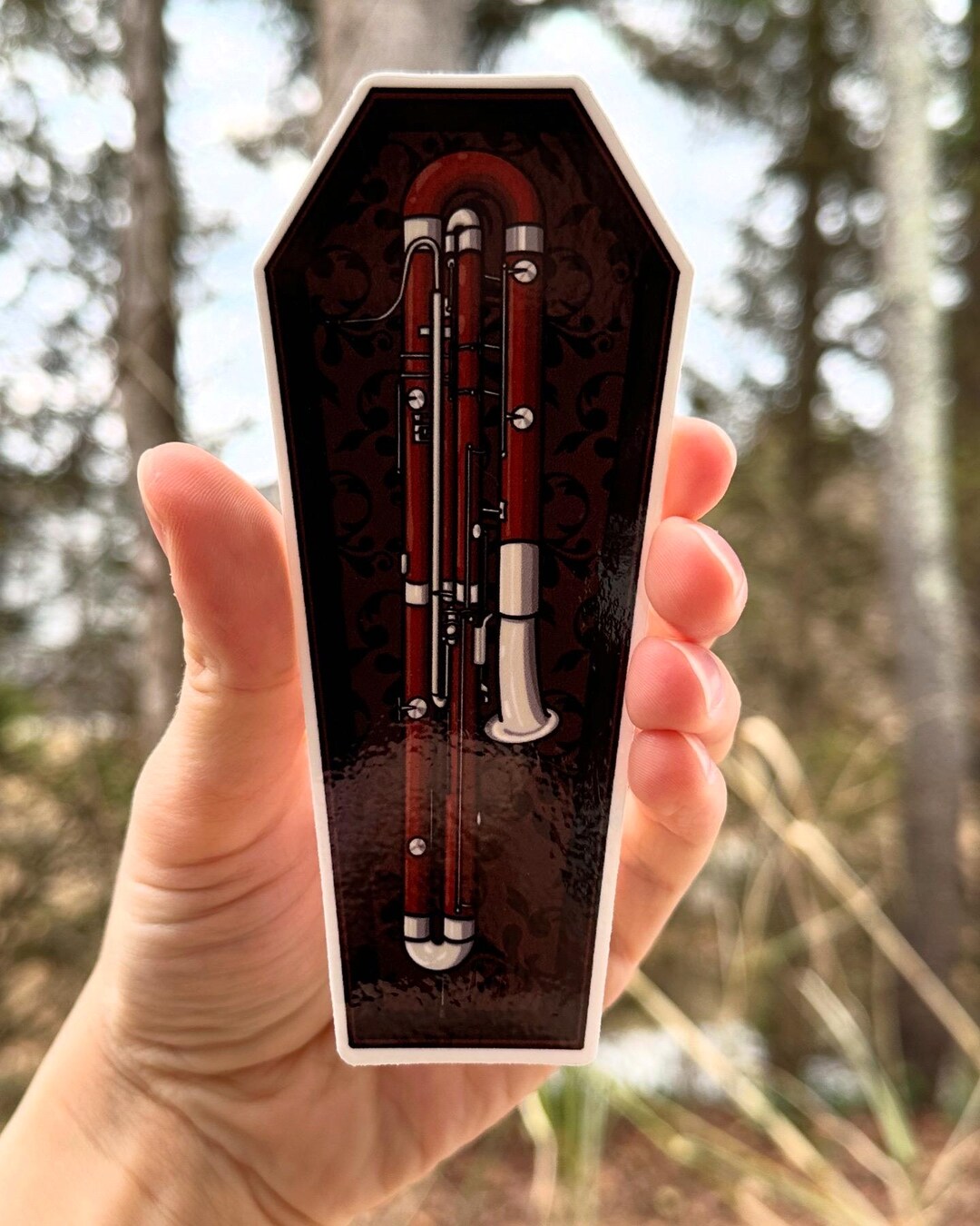 Coffin Contrabassoon Sticker - Etsy