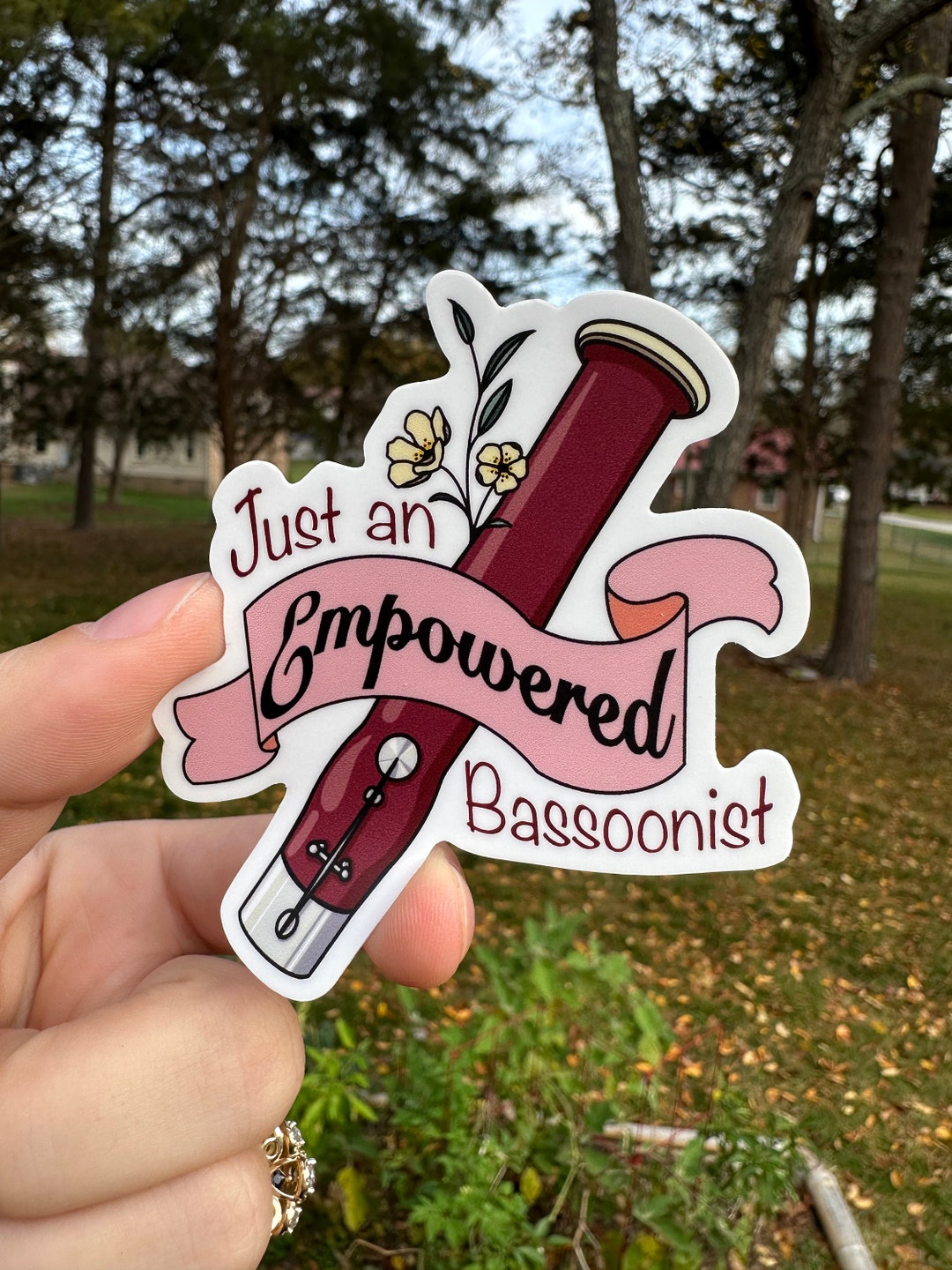 Just an Empowered Bassoonist Sticker - Etsy
