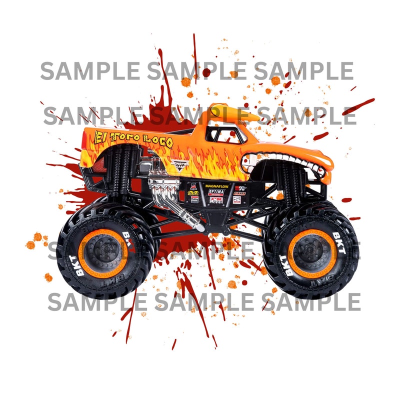 El Toro Loco PNG Monster Truck Instant Download Monster Jam - Etsy