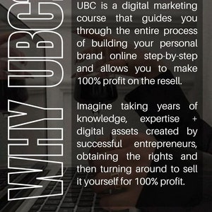 UBC the Ultimate Branding Course - Etsy