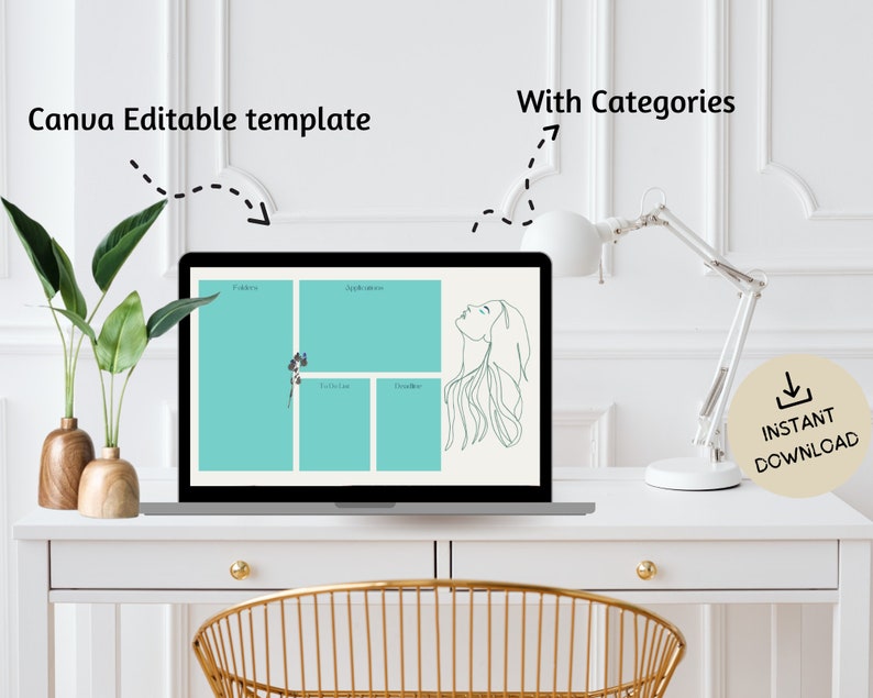 Desktop Wallpaper Organizer Folder Icons Boho Desktop - Etsy