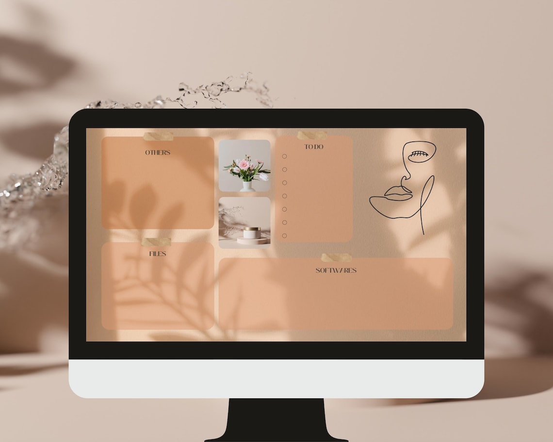 Minimalist DESKTOP ORGANIZER Wallpaper MacBook Desktop Organizer Study ...