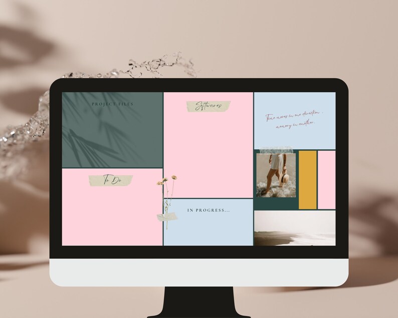 50 DESKTOP ORGANIZER, Folder Icons, Boho WALLPAPER, Digital Download ...