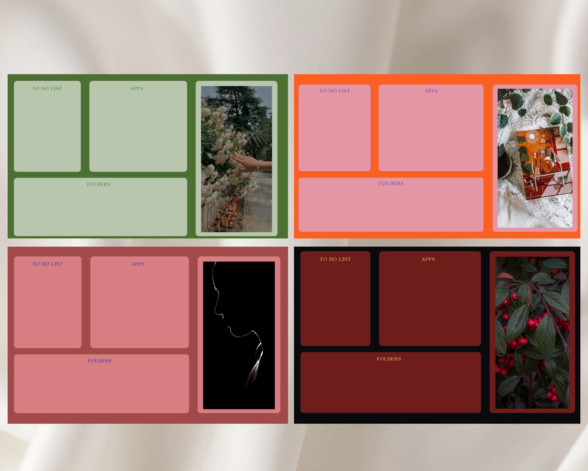 100 DESKTOP ORGANIZER, Folder Icons, Boho Desktop Organizer Aesthetic ...