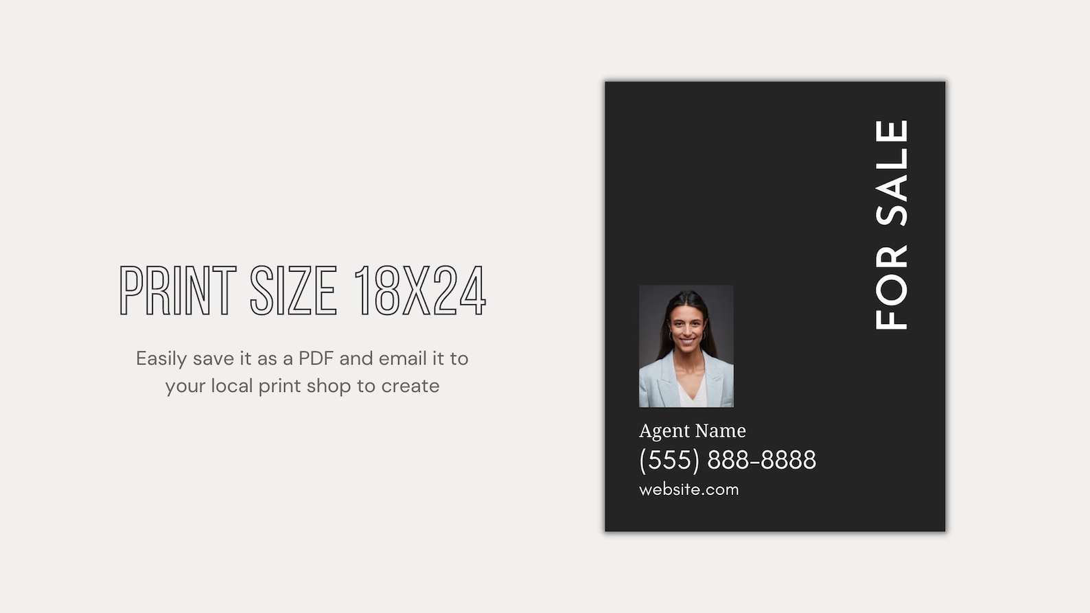 Real Estate Yard Sign Modern for Sale Sign Property Sign Listing Sign ...