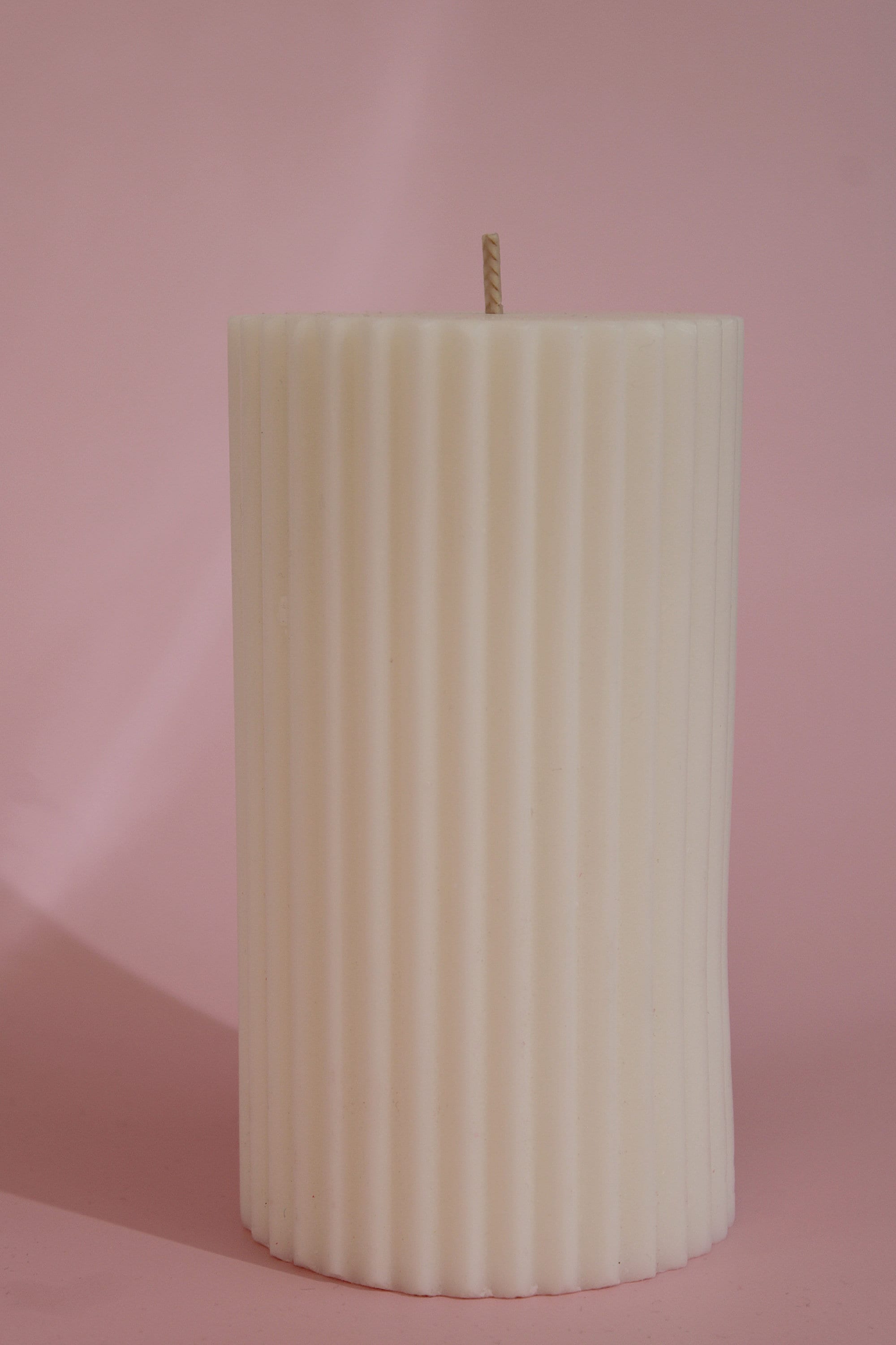 Ribbed Pillar Candle Rustic Wedding Home Event Décor - Etsy