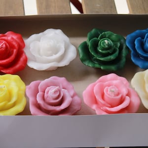Flower Floating Candles | Floating Candles | Colorful, Pack of 8 ...
