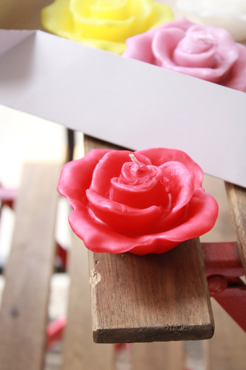 Flower Floating Candles Floating Candles Colorful Pack of - Etsy